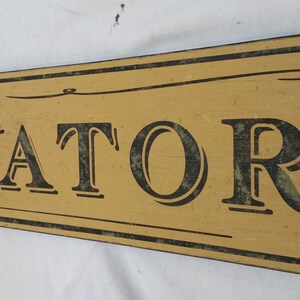 The Conservatory Sign Gold Handmade Wood - Etsy