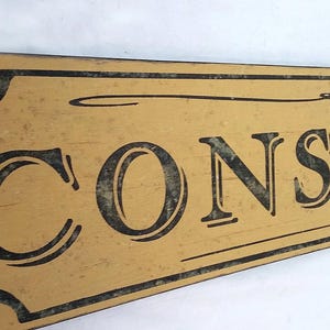 The Conservatory Sign Gold - Handmade Wood - Etsy