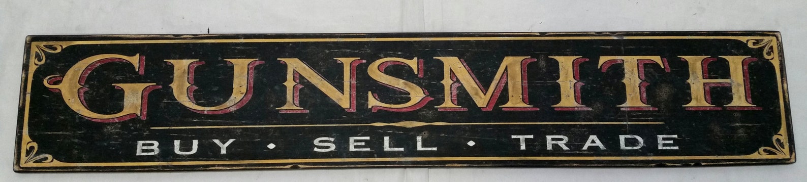 Gunsmith Wood Sign - Hand Crafted Antique Decor - Etsy
