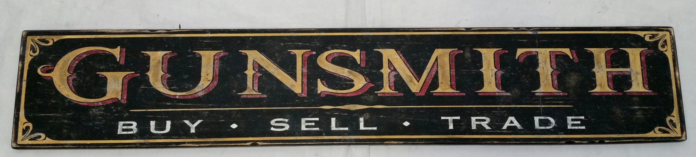 Gunsmith Wood Sign Hand Crafted Antique Decor | Etsy