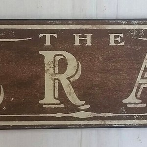 Antique Style the Library Wood Sign Brown - Handmade - Etsy