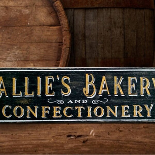 Personalized Vintage Bakery Sign - Etsy