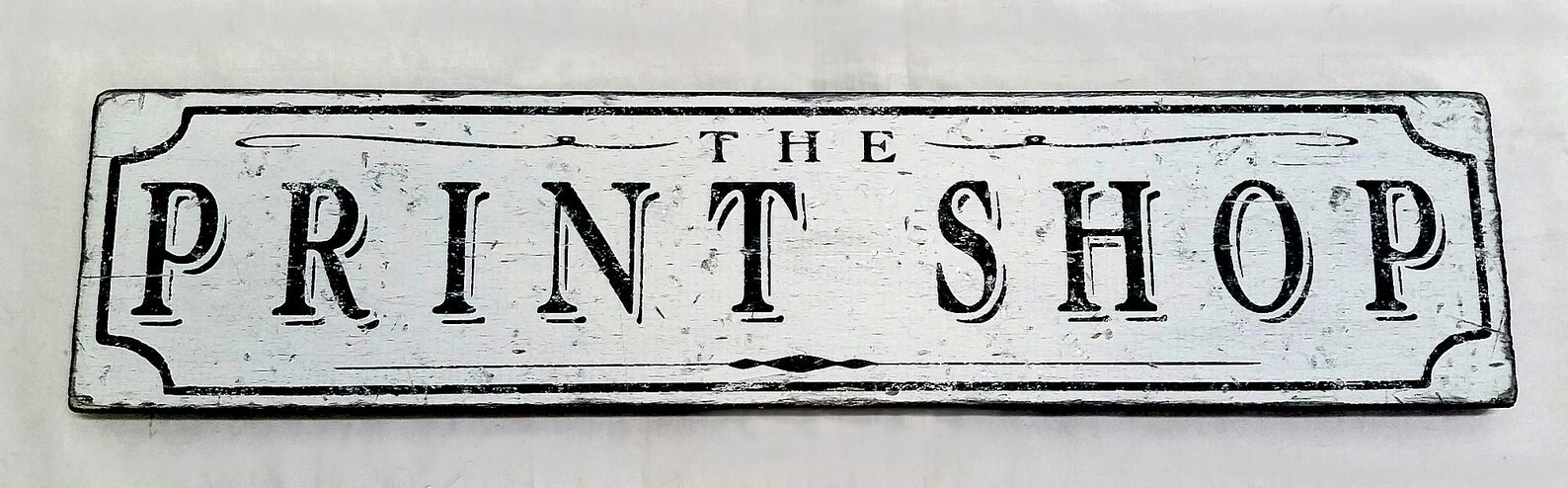 The Print Shop Sign - Handmade Rustic Wooden Decor - Etsy