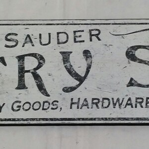 Rustic Country Store Wood Sign - Antique Style Wood Decor - Etsy