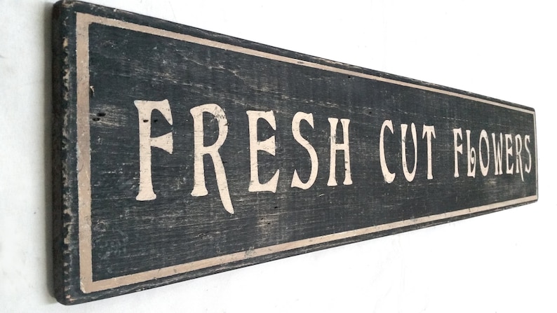 Fresh Cut Flowers Wood Sign - Handcrafted Wooden Decor - Etsy