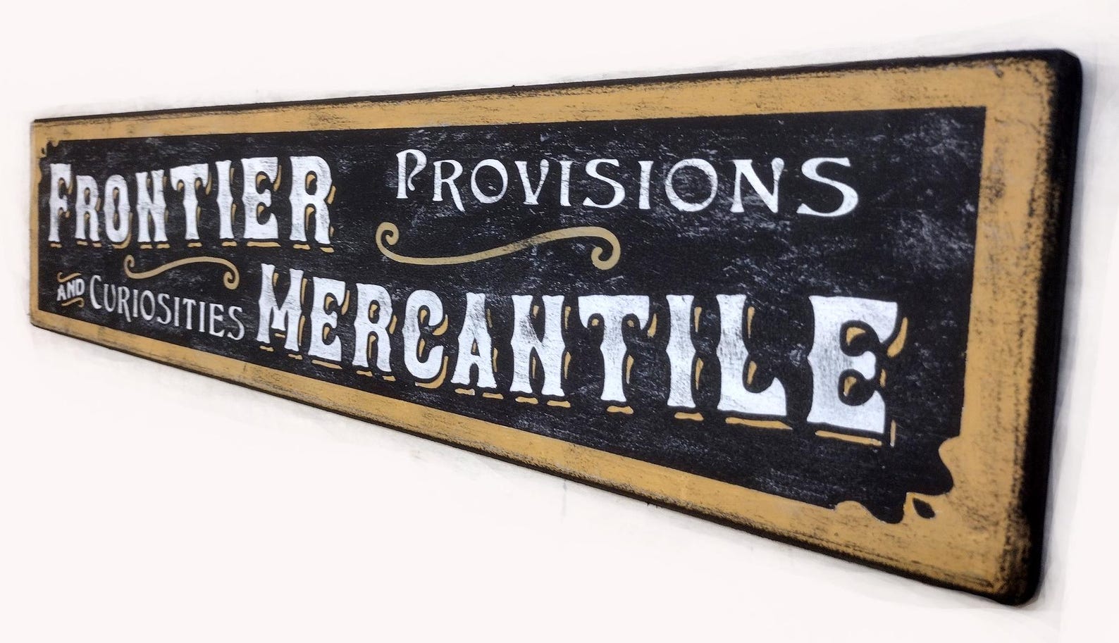 Frontier Mercantile Sign - Hand-crafted Decor - Etsy