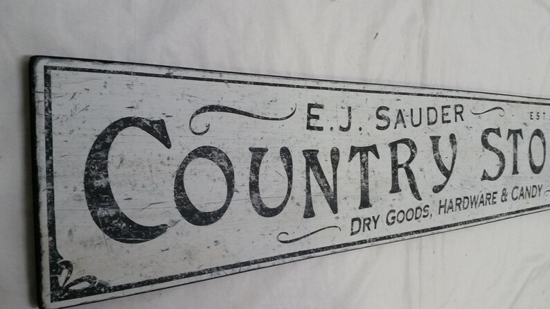 Rustic Country Store Wood Sign Antique Style Wood Decor | Etsy