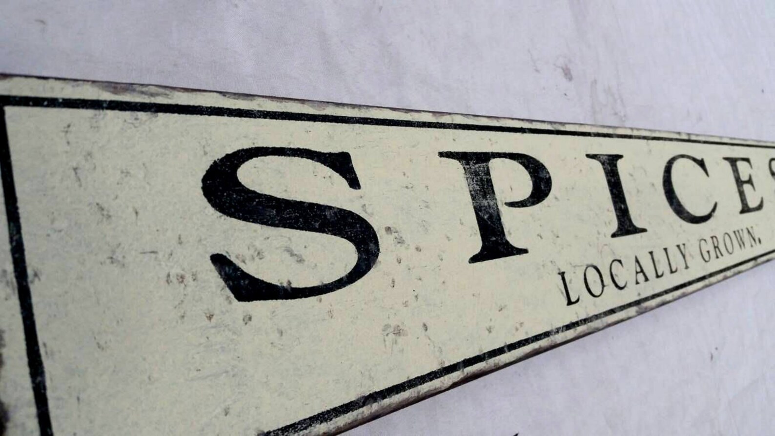 Spices Locally Grown Wood Sign - Handcrafted Rustic Wooden Decor - Etsy