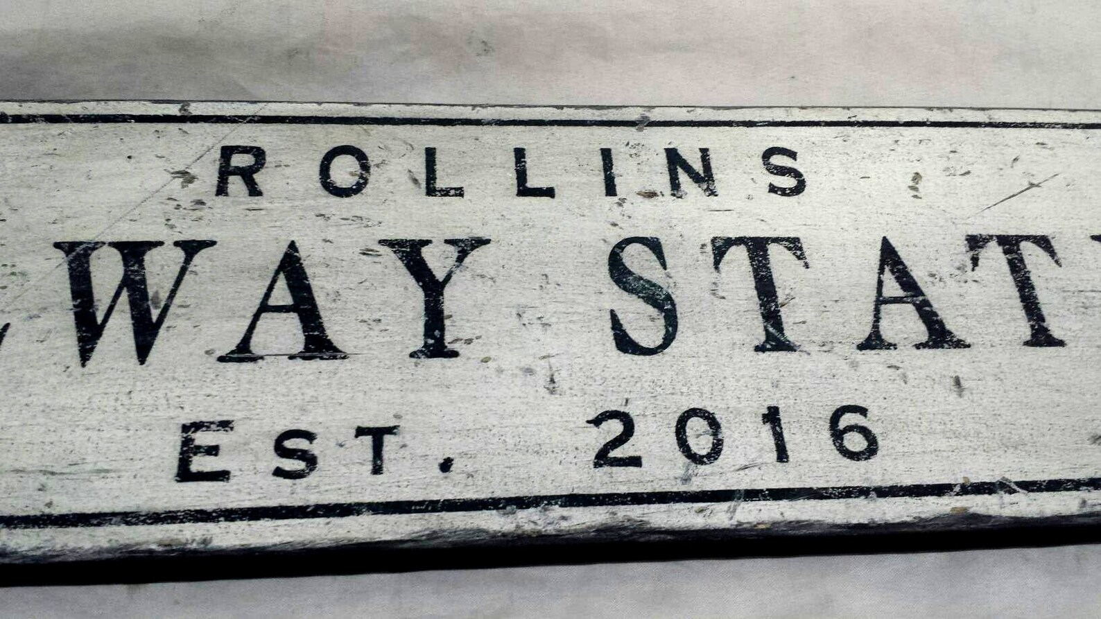 Custom Railway Station Wood Sign Hand Made Wooden Antique - Etsy
