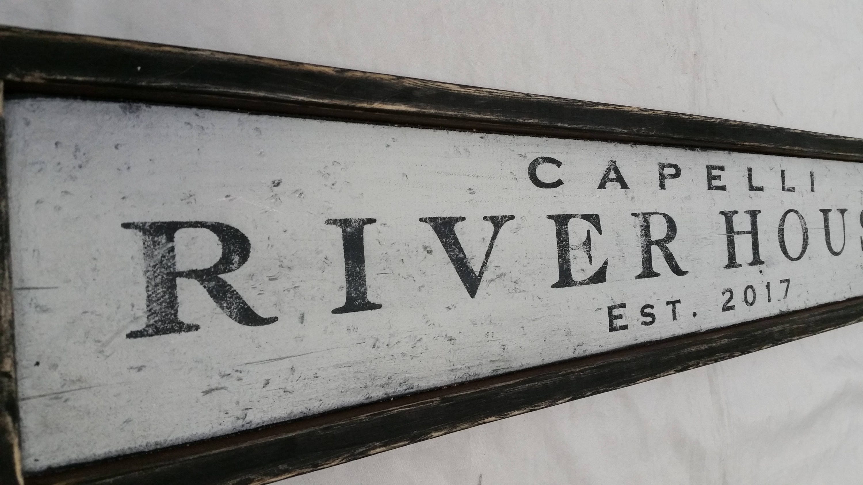 Personalized River House Wood Sign Handmade Custom Wooden | Etsy