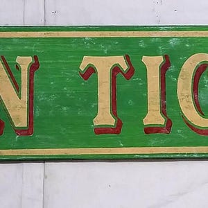 Train Tickets Wood Sign - Handcrafted Antique Train Decor - Etsy