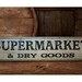 Supermarket and Dry Goods Wood Sign Hand Made Wooden Decor - Etsy