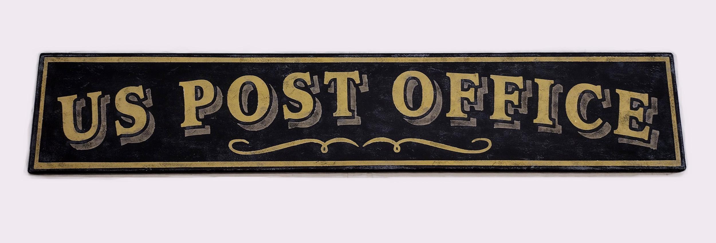 US Post Office Sign - Hand-crafted Decor - Etsy