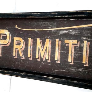 Folk Art and Primitives Sign Framed - Handmade Wooden Decor - Etsy