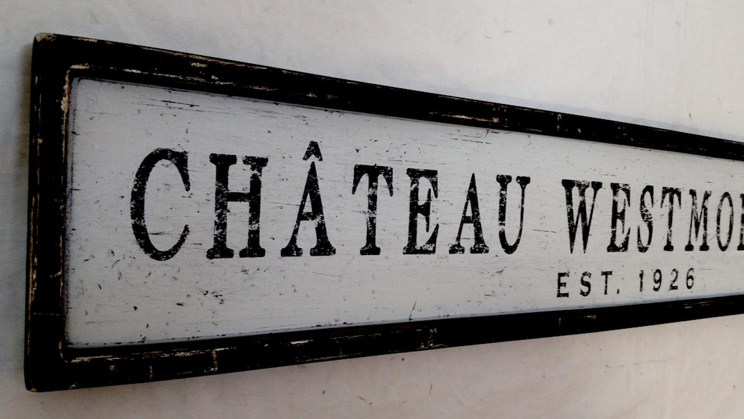 Personalized Chateau Sign Framed - Etsy