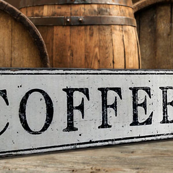 Wooden Coffee Sign - Etsy