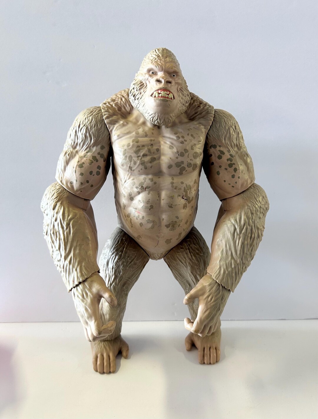 Mega George Albino Gorilla Action Figure - Etsy