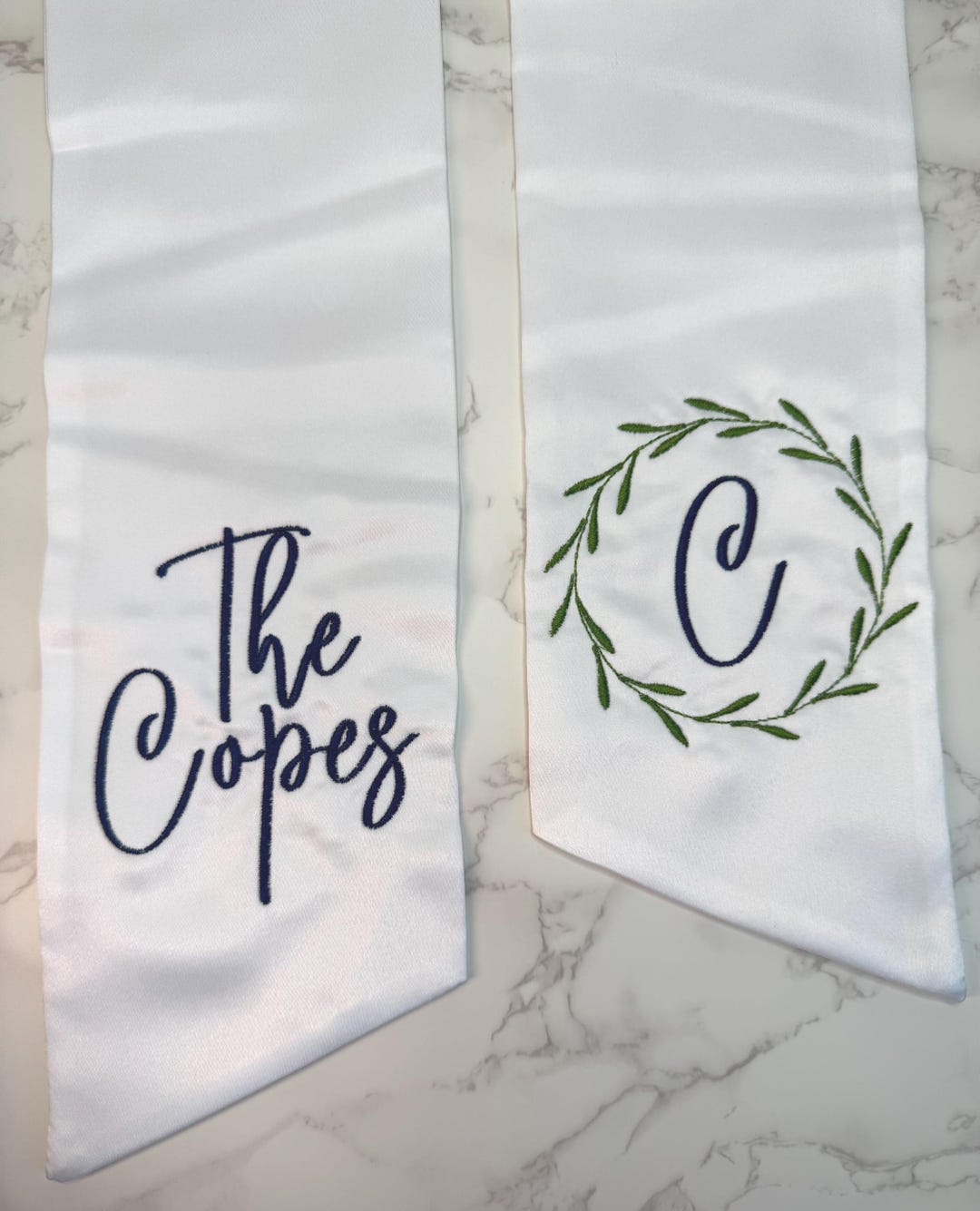 Wreath Sash – Family Name With Ivy Design - Etsy