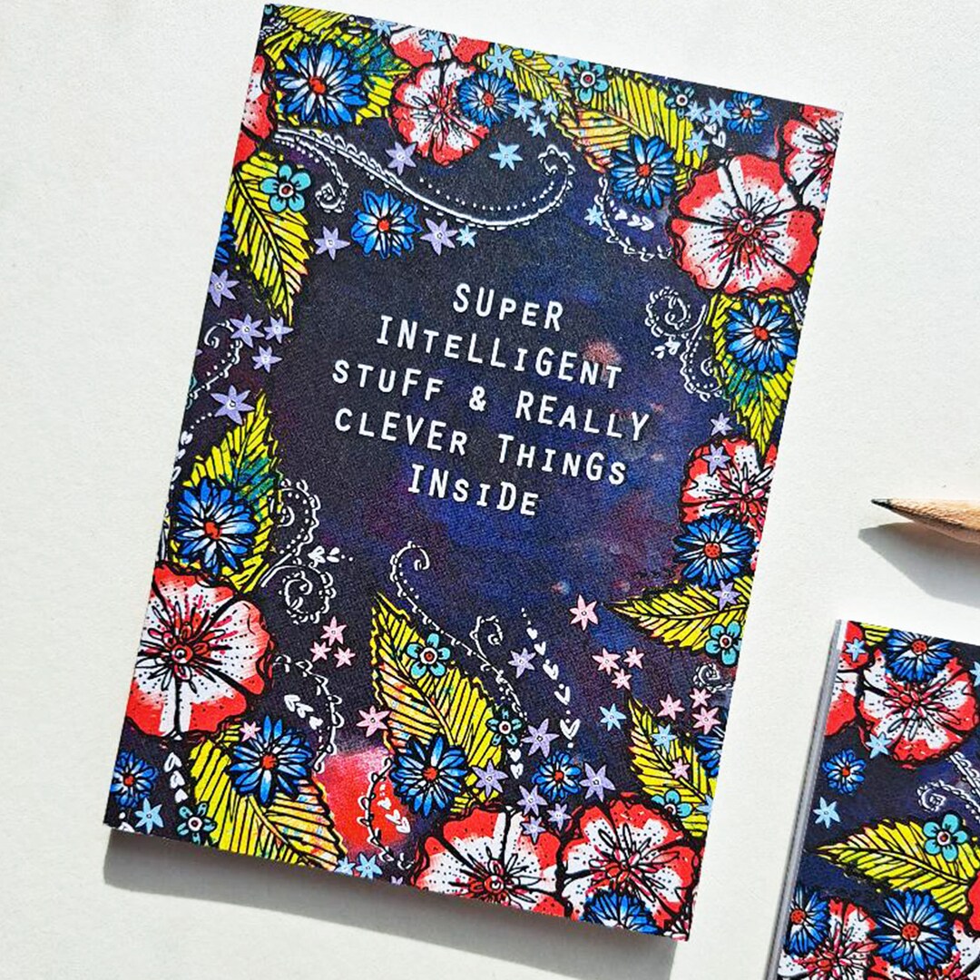 A6 NOTEBOOK ' Super Intelligent Stuff & Really Clever Things' - Pocket ...