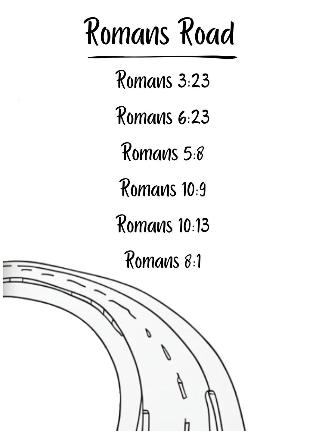Romans Road Classroom Poster - Etsy