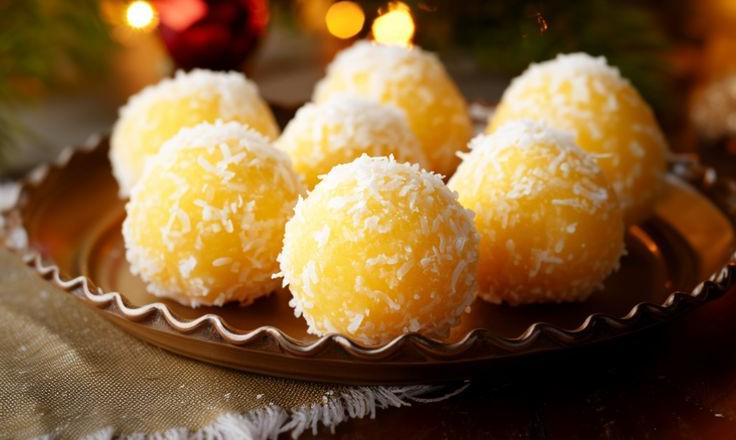 Pineapple Christmas Balls Recipe: No-bake Tropical Dessert (printable ...