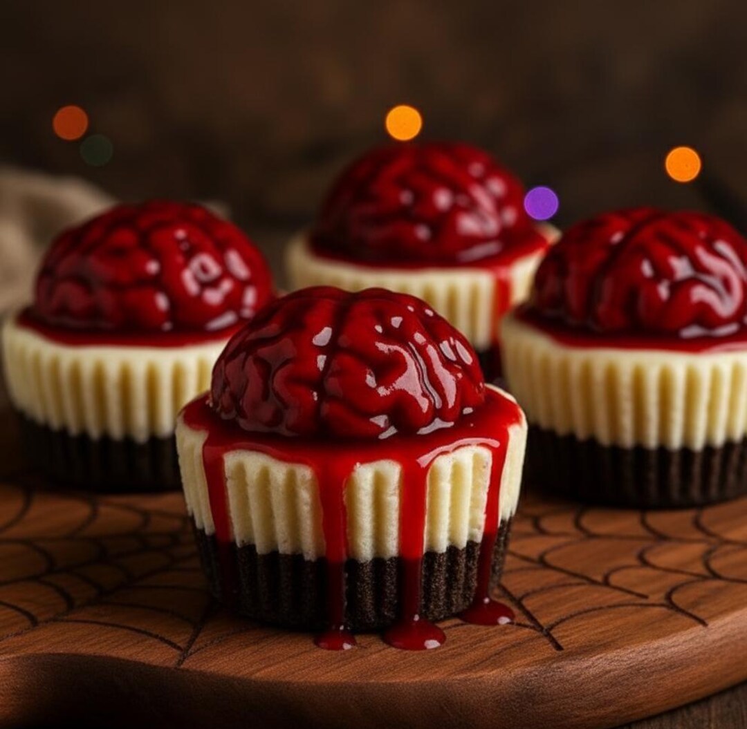 Zombie Brain Cheesecake Bites: No-bake Halloween Dessert - Etsy