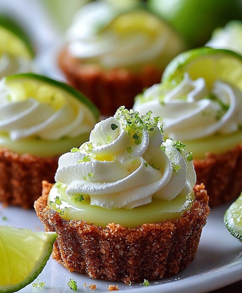 Easy Mini Key Lime Pie Recipe: No-bake Creamy Dessert (PDF) - Etsy