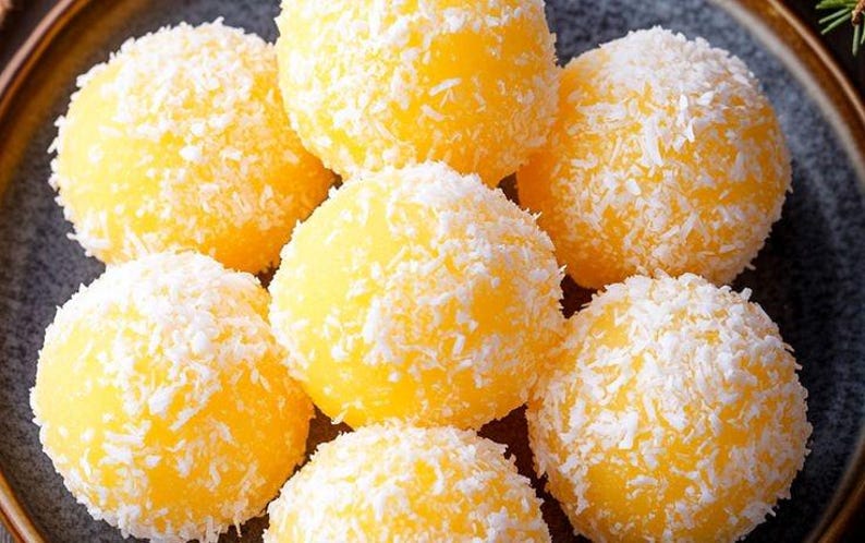 Pineapple Christmas Balls Recipe: No-bake Tropical Dessert (printable ...