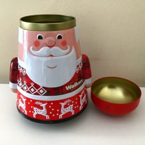 Roly Poly Santa Cookie Tin - Etsy