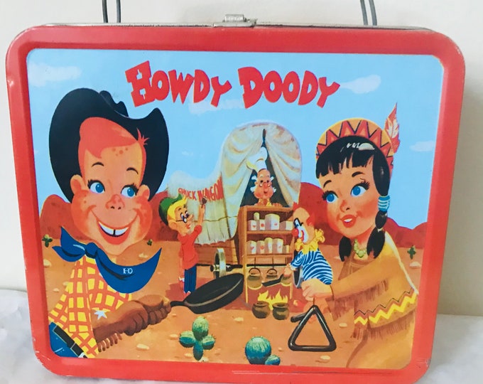 Vintage Howdy Doody Tin Lunch Box - Etsy