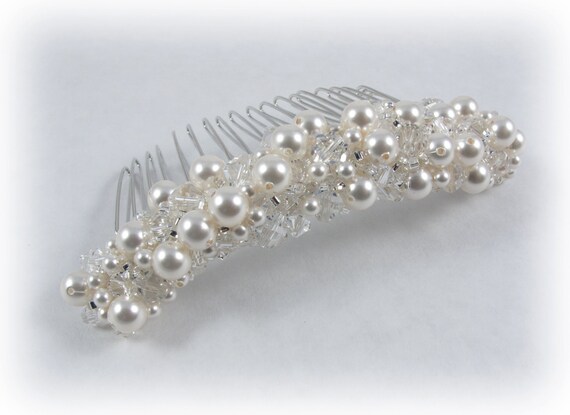Items Similar To Elegant Bridal Ivory Pearl And Swarovski Crystal