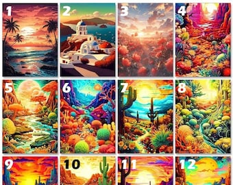 Cowboy Vintage Style Paint by Number Kit, DIY Painting Kit, Painting on ...