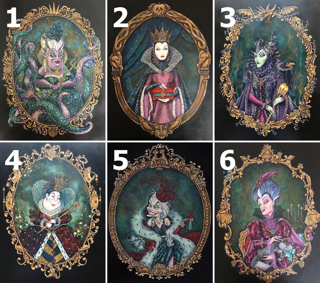 5D DIY Diamond Painting Kit Full Drill, Cartoon Wicked Villain Princess ...