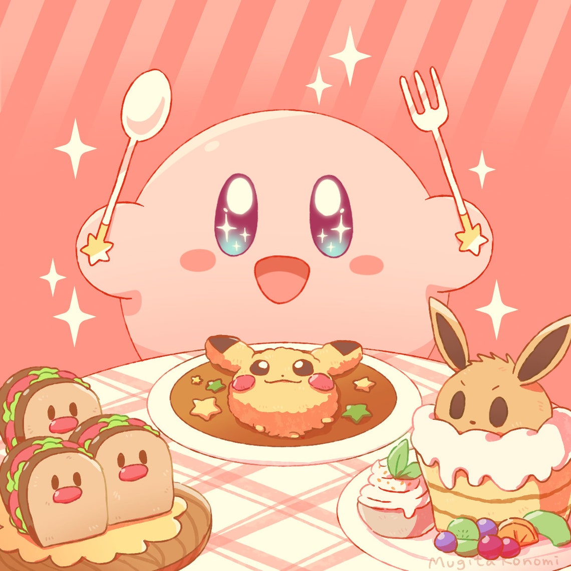 5D DIY Diamond Painting Kit Full Drill, Kirby Mosaic Diamond Kit, Full ...