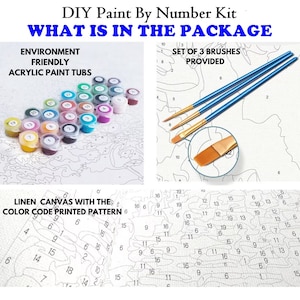 Jesus Christ Paint by Number Kit, DIY Painting Kit, Painting on Canvas ...