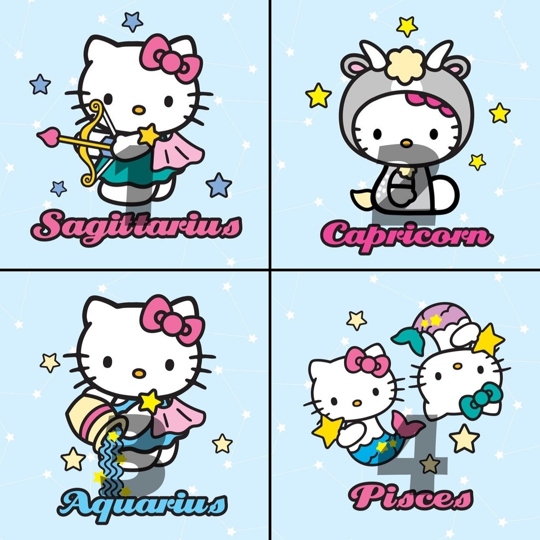 5D DIY Diamond Painting Kit Full Drill, Zodiac Sign Kitty Mosaic ...