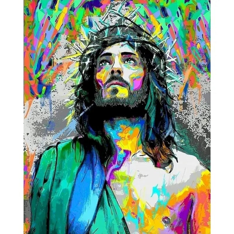 Jesus Christ Paint by Number Kit DIY Painting Kit Painting - Etsy
