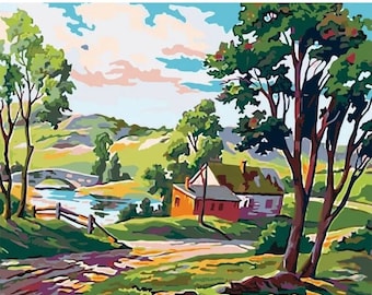 Modern Girl Paint by Number Kit, DIY Painting Kit, Painting on Canvas ...