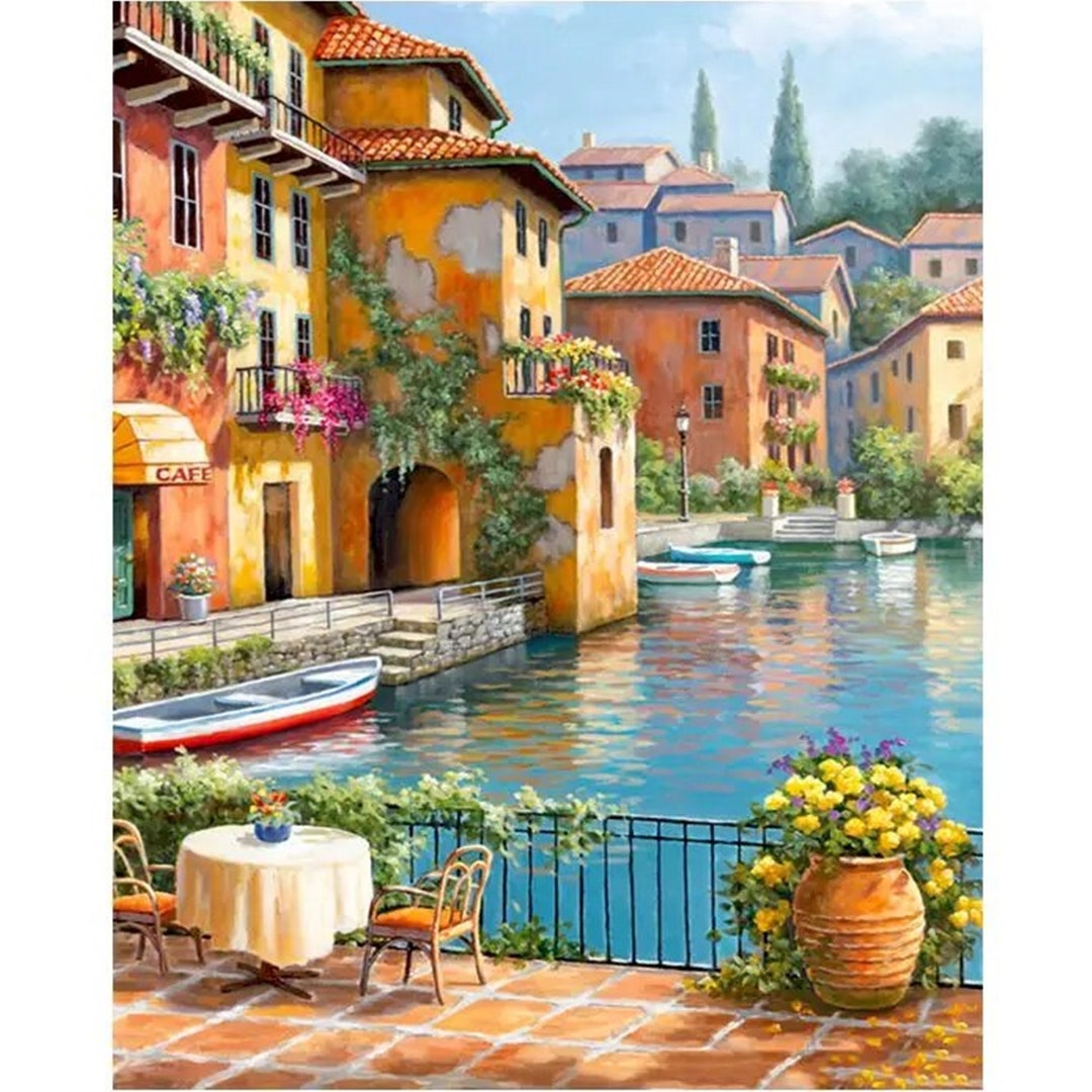 Venice Landscape Paint by Number Kit, DIY Painting Kit, Painting on ...