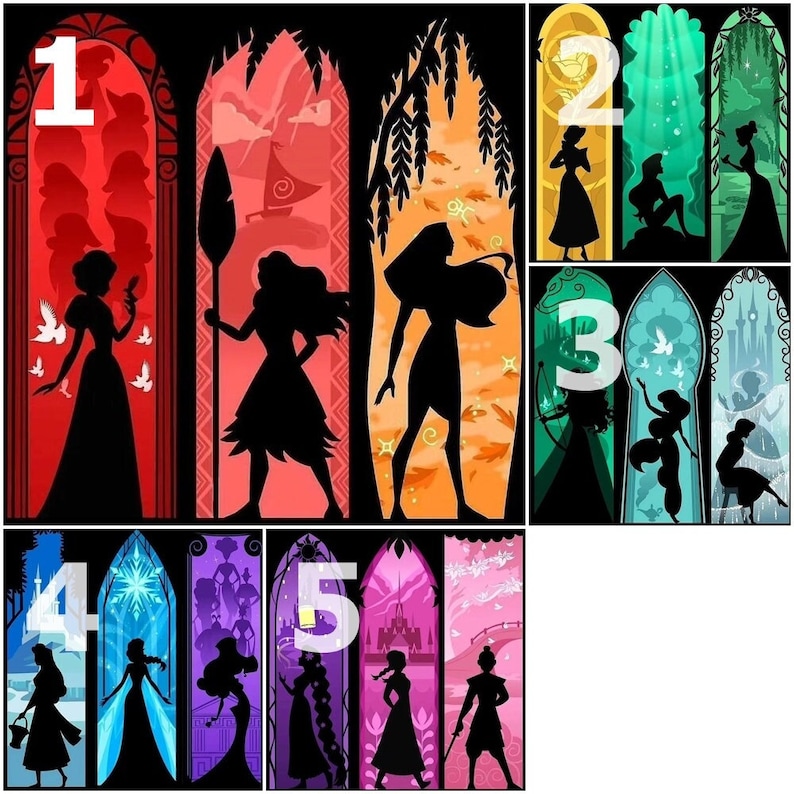5D DIY Diamond Painting Kit Full Drill Cartoon Princess - Etsy