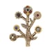 Handmade Tree of Life Pin With Semi-precious Stones. Spiritual and ...