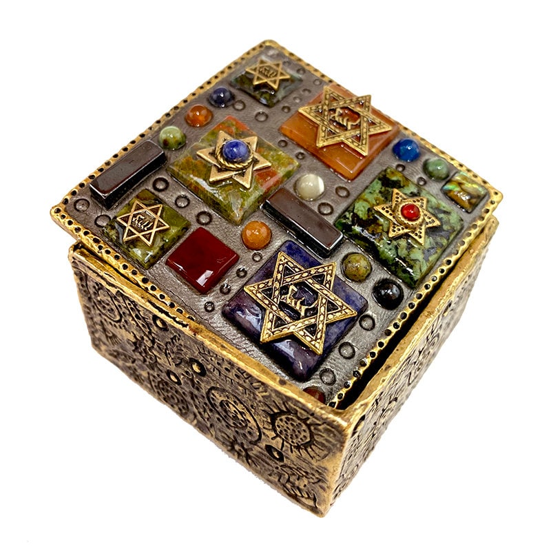 Small Gemstone Star of David Jewelry Box - Etsy
