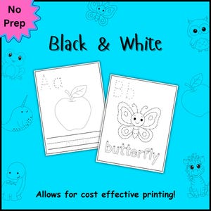 A–Z Alphabet Tracing Worksheets | Fine Motor & Handwriting Practice ...