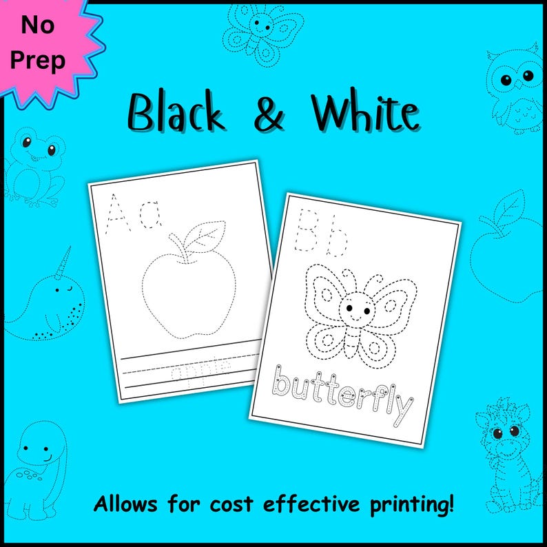 A–Z Alphabet Tracing Worksheets | Fine Motor & Handwriting Practice ...