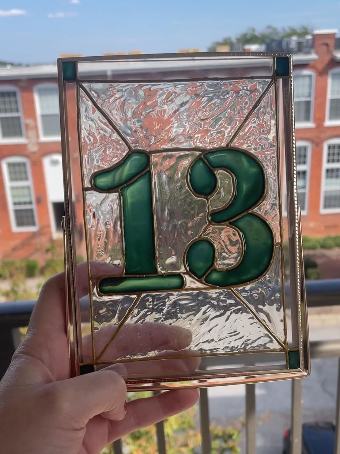 Faux Stained Glass Table Number Template 4x6in: DIY Wedding Decor by ...