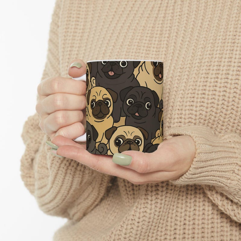 Pug Illustration - Etsy