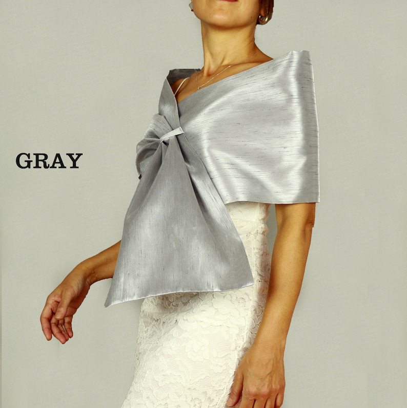 White Taffeta Wedding Shawl Bridal Shoulder Wrap Stole Gown - Etsy