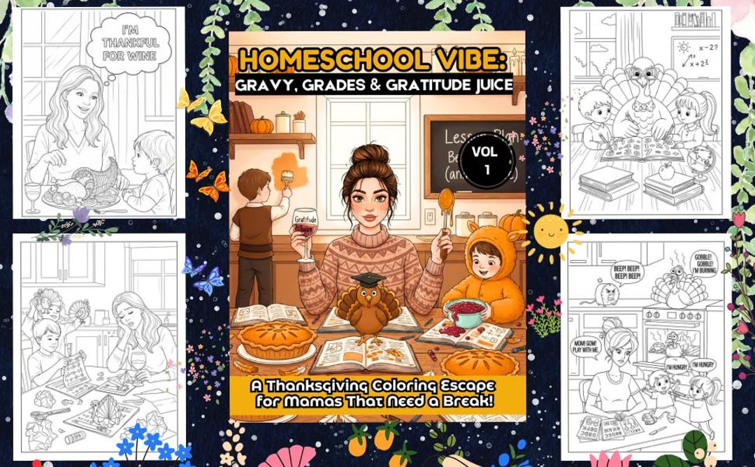 Thanksgiving Coloring Pages | Kids Fall Activity (digital Download) - Etsy