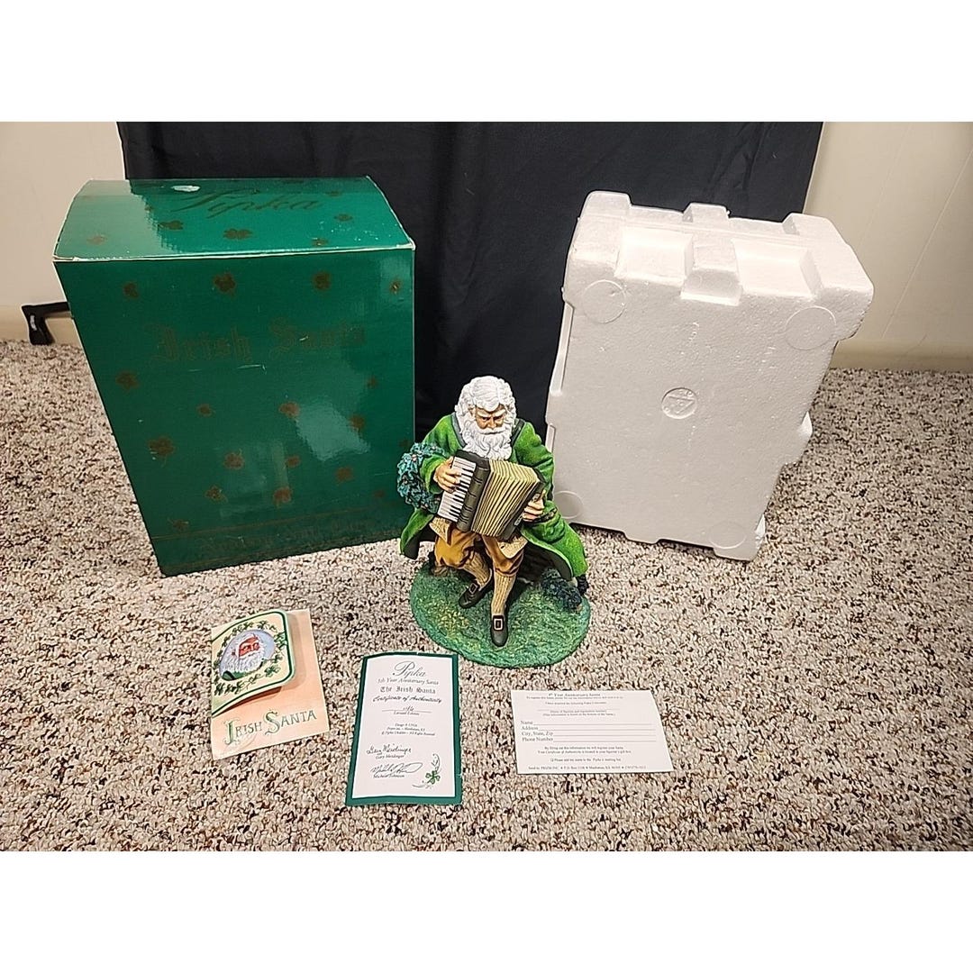 Pipka Reflections of Christmas Irish Santa Limited Edition - Etsy
