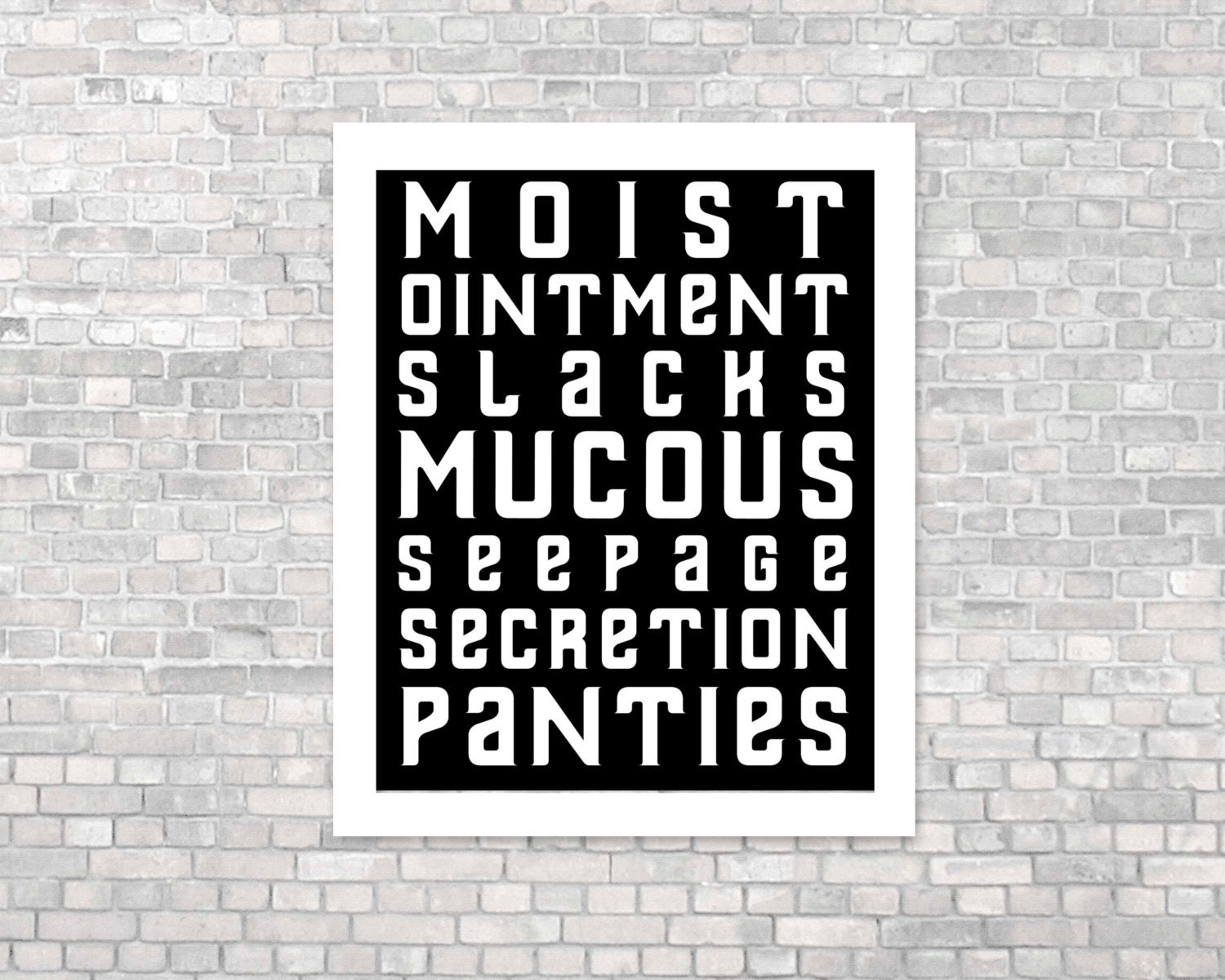 Funny Inappropriate Card Worst Words Black White Funny - Etsy Ireland